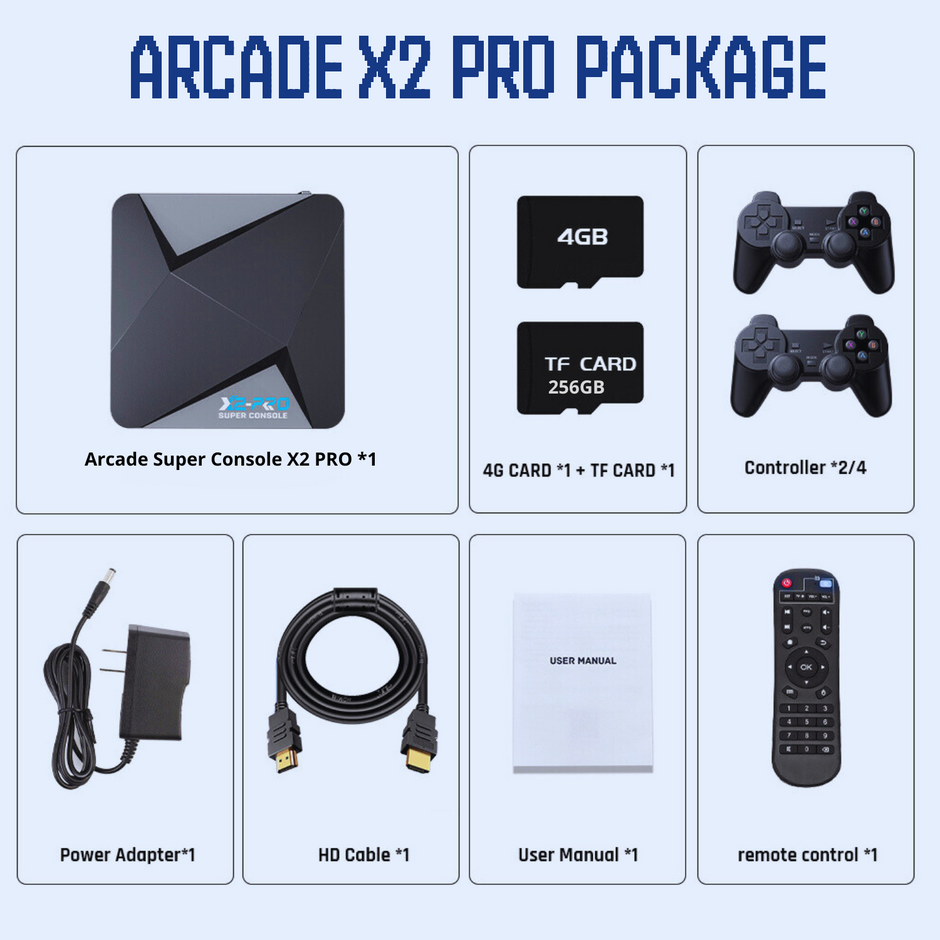 60 Consoles in 1, 100,000+ Games, Retrogaming – Arcade Box