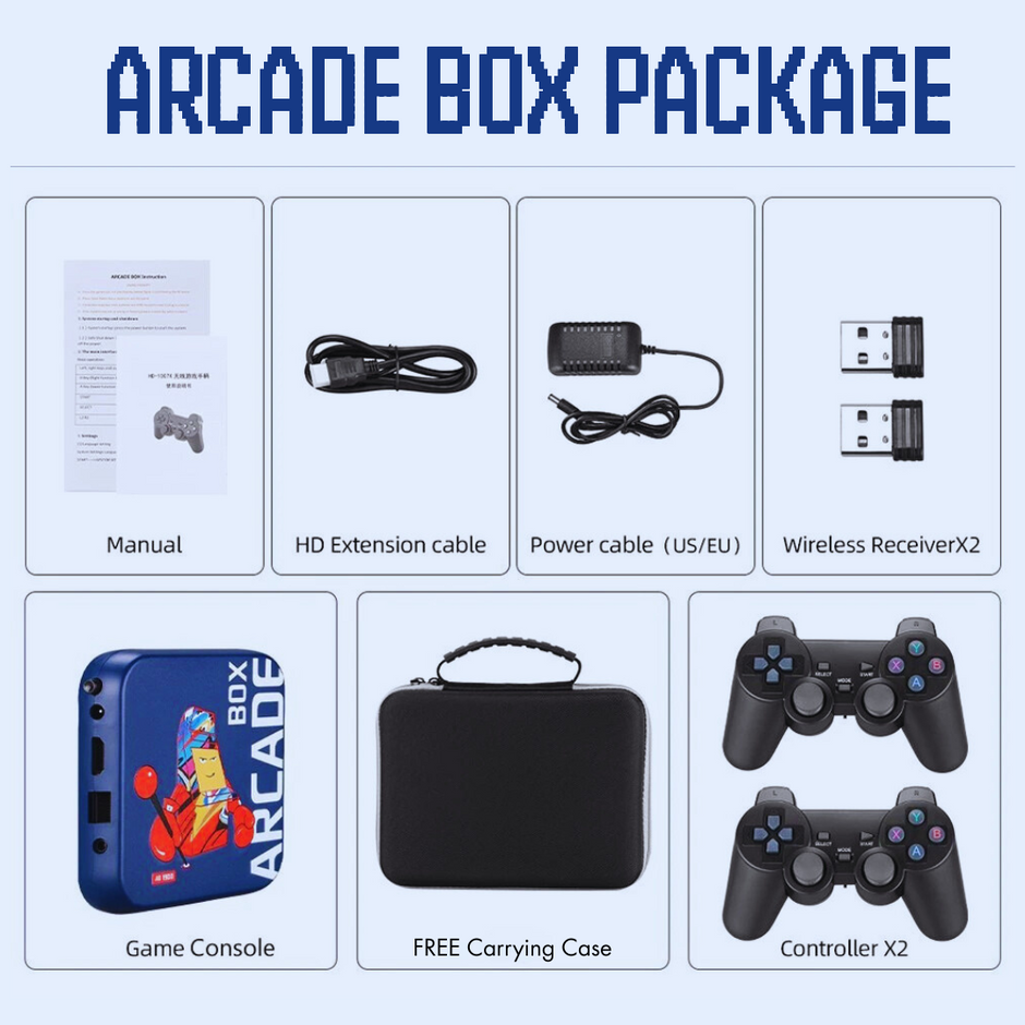 60 Consoles in 1, 100,000+ Games, Retrogaming – Arcade Box